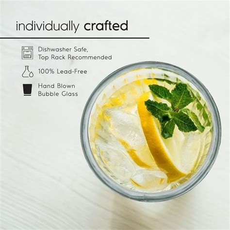 6 Piece Glass Cup Set Tagoashhomegoods