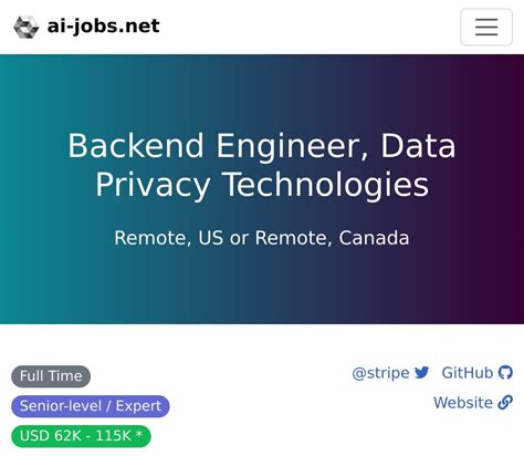 Hiring Backend Engineer Data Privacy Technologies Remote Raiml