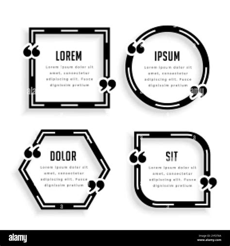 Stylish Geometric Quotation Template Design Stock Vector Image And Art