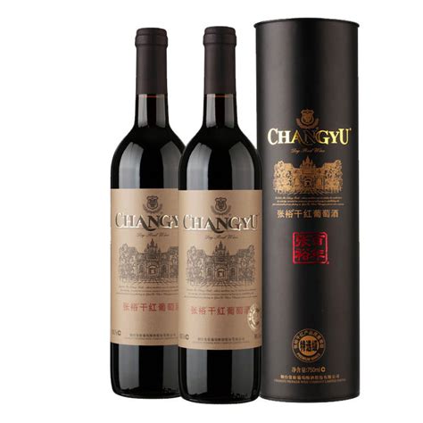 张裕正品红酒特选级赤霞珠干红葡萄酒圆筒整箱2支750ml包邮虎窝淘