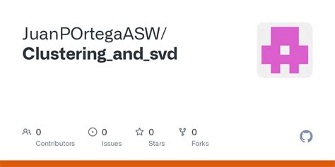 Github Juanportegaaswclusteringandsvd