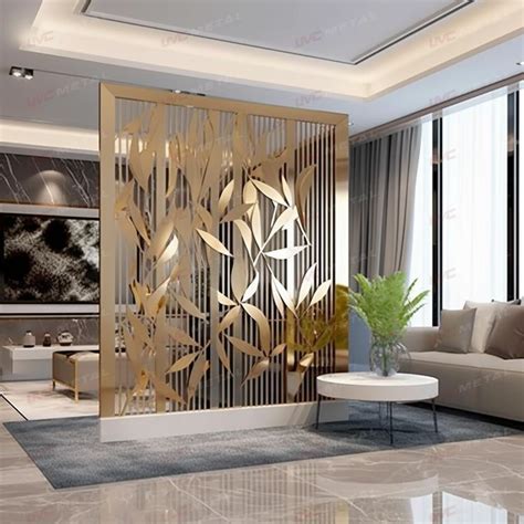 Metal Room Dividers Decorative Privacy Screen Panels Mounted Metal