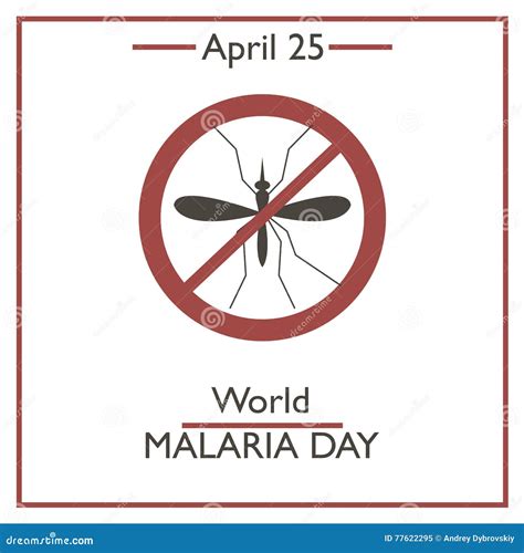 World Malaria Day Mosquito Bans The Sign Liver Malaria Virus