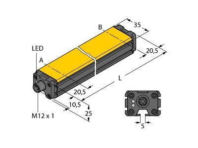 WIM200 Q25L LI EXI H1141 Magnetically Actuated Linear Position Sensor KEMA 03 ATEX 1122 X