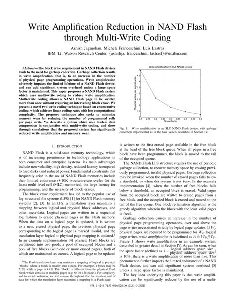 Pdf Write Amplification Reduction In Nand Flash Through Multi Write