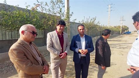 بازدید سیف الله حیدرپور مدیر عامل شهرک صنعتی ماهدشت از عملیات عمرانی