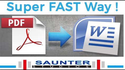 How To Convert PDF To MS Word Without Any Software YouTube