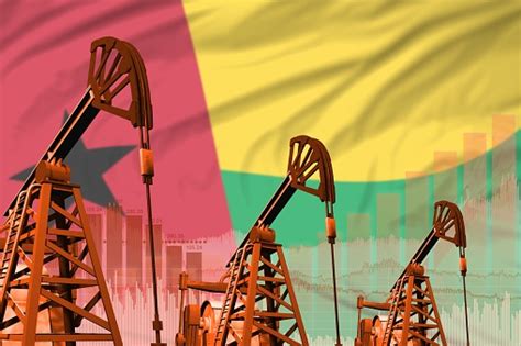 산업 그림 오일 웰 스기니 비사우 석유 산업 개념 국기 배경 3d 일러스트레이션 0명에 대한 스톡 사진 및 기타 이미지 0명 3차원 형태 가솔린 Istock