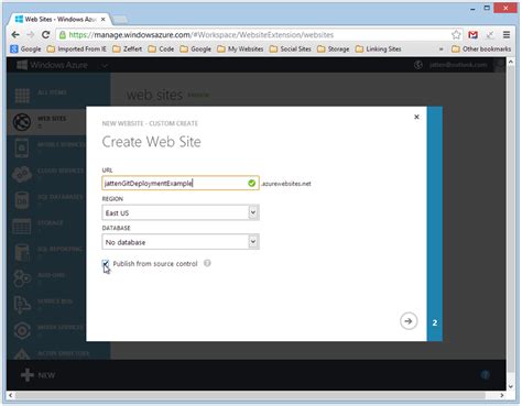 deploying an azure website from source control john atten