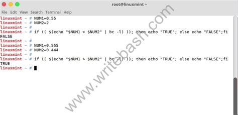 Compare Floating Point Number In Bash