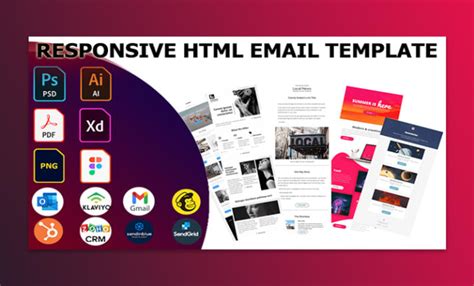 convert your psd pdf png ai xd and figma to html email template by