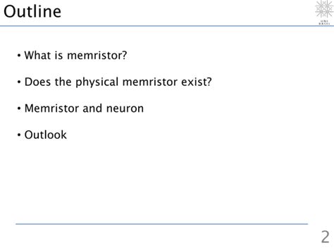 Memristive Behavior In Nanoscale Pptx Chemistry Science