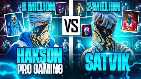 Satvik Vs Hakson Pro Gaming 🔥 Collection Verses Of The Year Garena
