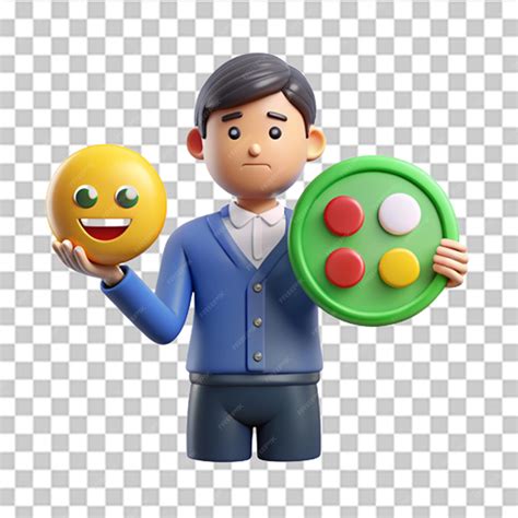 이모티콘을 가진 3d 사람 피드백 감정 스케일 일러스트레이션 좋고 나쁜 평가를 가진 리뷰 감정의 형태로 피드백 고객 리뷰 프리미엄 Ai 생성 Psd