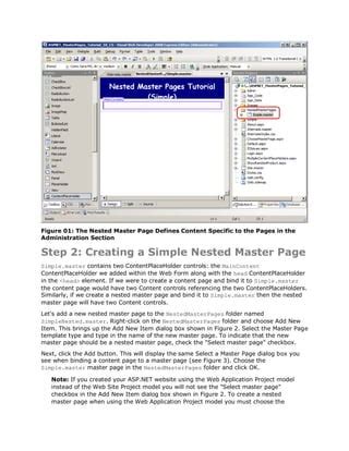Aspnet Master Pages Tutorial 10 Cs PDF