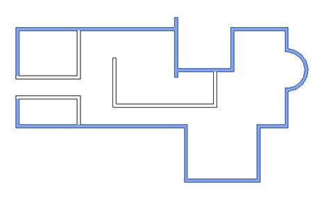 the building coder exterior walls and room bounding elements