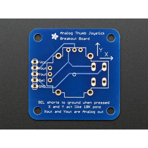 Adafruit 512 Analog 2 Axis Thumb Joystick With Select Button Rapid Online