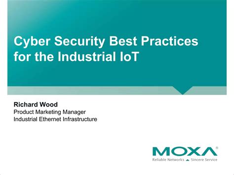 Cybersecurity Best Practices For The Iiot Pptx