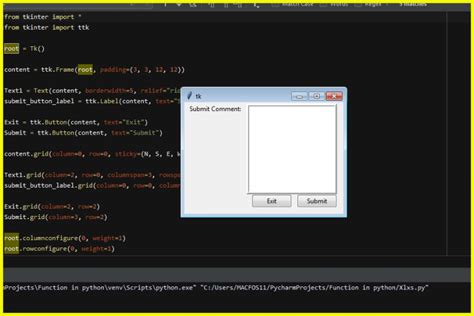 Grid Method Grid Geometry Manager In Tkinter