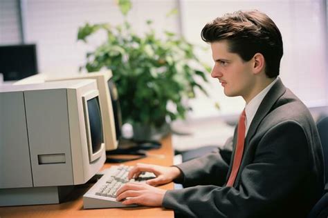Man At Computer Stock Photos Images And Backgrounds For Free Download