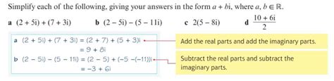 Imaginary And Complex Numbers