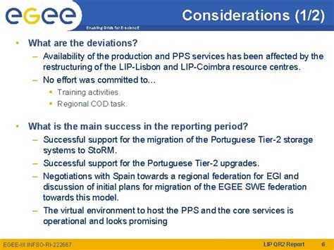 Enabling Grids For Escienc E LIP QR 2