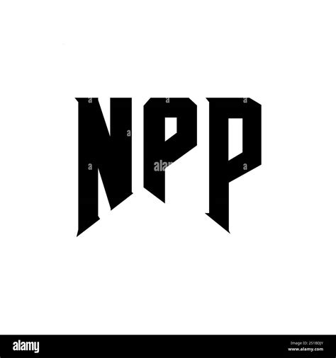 Npp Letter Logo Design For Technology Company Npp Logo Design Black And White Color Combination