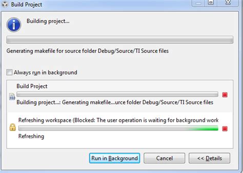 参考译文 CCS编译器突然变慢为源文件夹生成makefile调试 源文件 保持很长时间 Code Composer Studio参考译文帖 Read Only