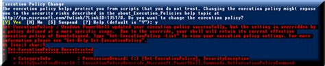 Windows Powershell The Setting Is Overridden By A Policy Defined At A