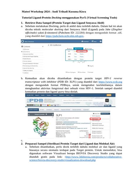 Tutorialligandproteindockingmengguna Pdf