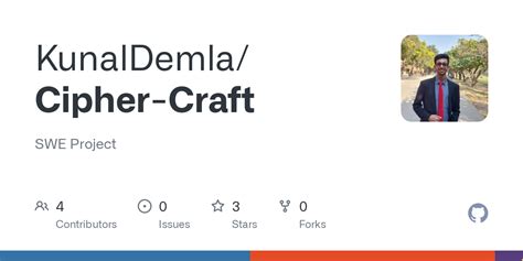 github kunaldemla cipher craft swe project