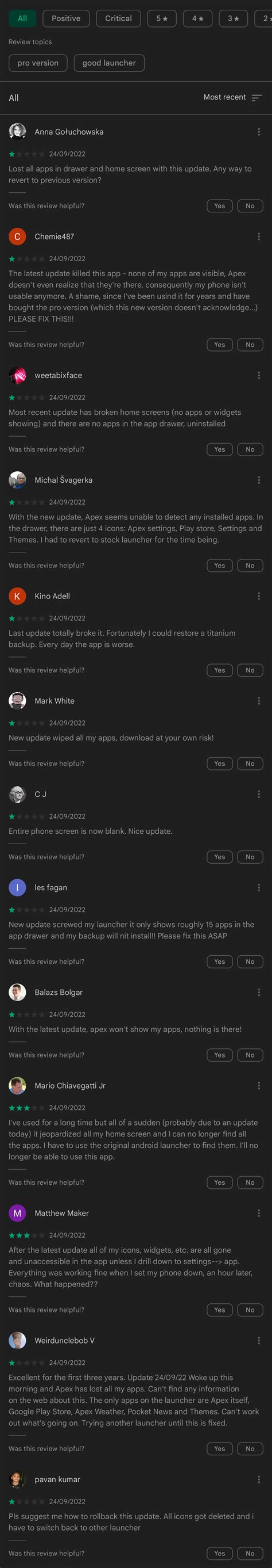 Apex Launcher Totaal Onbruikbaar Na Automatische Update