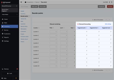 Inventory Forecasting With Lightspeed Analytics Lightspeed Retail R
