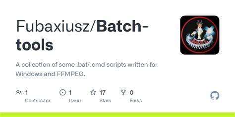 Github Fubaxiusz Batch Tools A Collection Of Some Bat Cmd Scripts