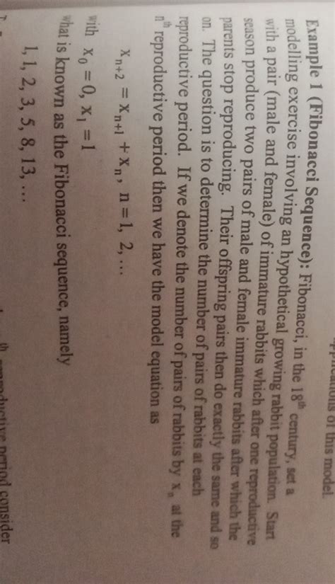 Solved Example 1 Fibonacci Sequence Fibonacci In The
