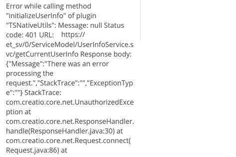 Error When Trying To Connect To Mobile Application Community Creatio