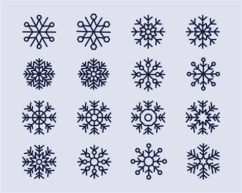 Free Snowflake Vector Icons Part 02 Ai