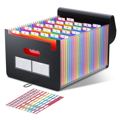 Buy Thinktex Accordian File Organizer 26 Pockets Expanding File Folders Monthly Bill Receipt
