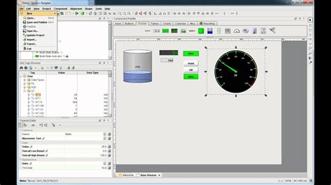 How To Create An Hmi Screen Using Ignition Web Based Java Youtube