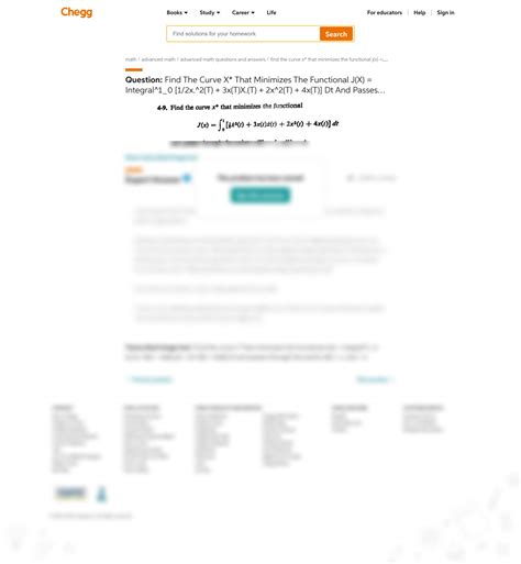 SOLUTION Solved Find The Curve X That Minimizes The Functional J X Chegg Studypool
