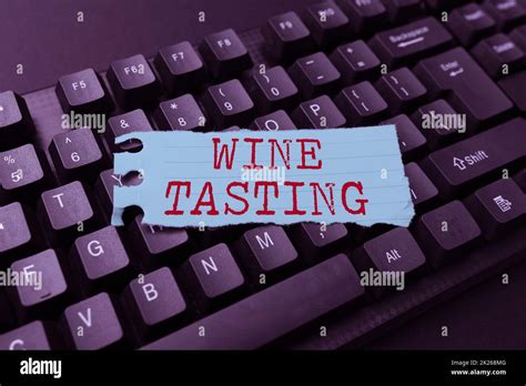 Text Caption Presenting Wine Tasting Conceptual Photo Degustation
