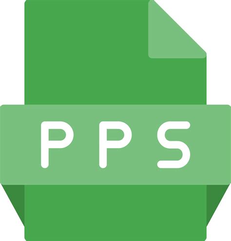 Pps File Format Icon 15830511 Vector Art At Vecteezy