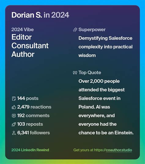 Dorian S On Linkedin Salesforce Salesforcedevelopment Salesforceintegration Linkedinrewind…