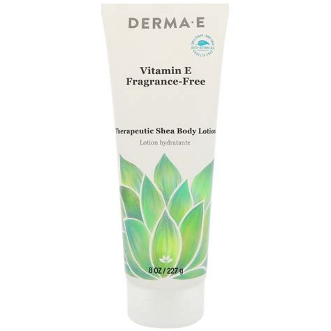Derma E Vitamin E Intensive Therapy Body Lotion Fragrance Free 8 Fl Oz 236 Ml