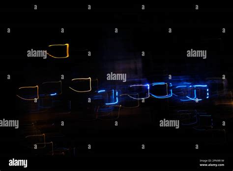 Abstract Background Light Tracks Using Icm Techniquefree Copy Space