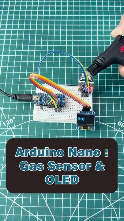 Arduino Nano With Gas Sensor And Oled Display Kitkraft Air Quality