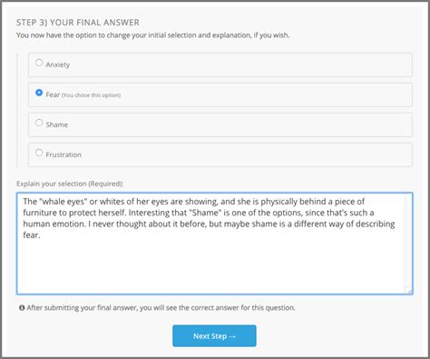 124 Explaining Multiple Choice Answers — Learners Guide Documentation