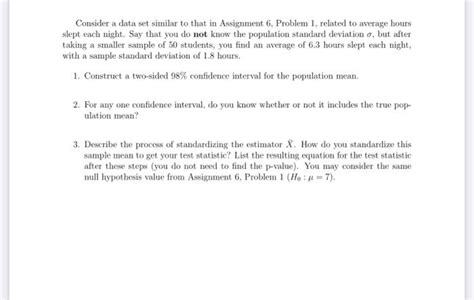 Solved Consider A Data Set Similar To That In Assignment Chegg