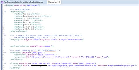 installing websphere liberty profile server then adding features