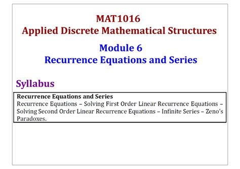 Module Lecture Notes Discrete Mathematics Studocu